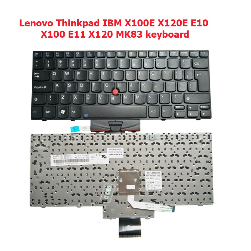 Lenovo Thinkpad IBM X100E X120E E10 X100 E11 X120 MK83 keyboard ...