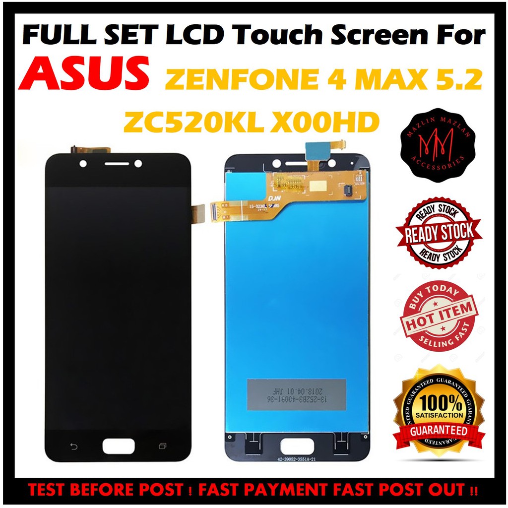 ชุดหน้าจอสัมผัส LCD แบบเต็มจอ สําหรับ ASUS ZENFONE 4 MAX 5.2 ZC520KL ...