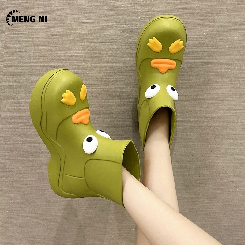 MENG NI รองเท้าบูทกันฝนผู้หญิง แจ๊กเก็ตฤดูร้อน Axigo สไตล์เดียวกัน ...