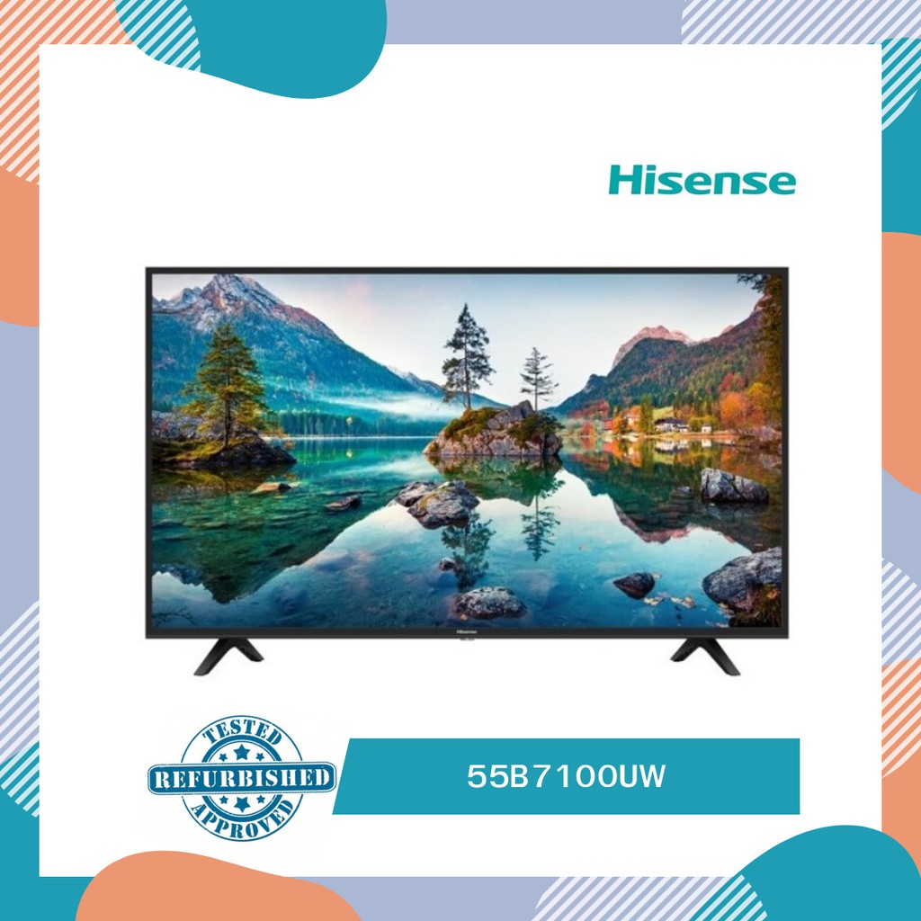 ทีวี 55 นิ้ว HISENSE TV UHD LED รุ่น 55B7100UW (refurbished) | Shopee ...