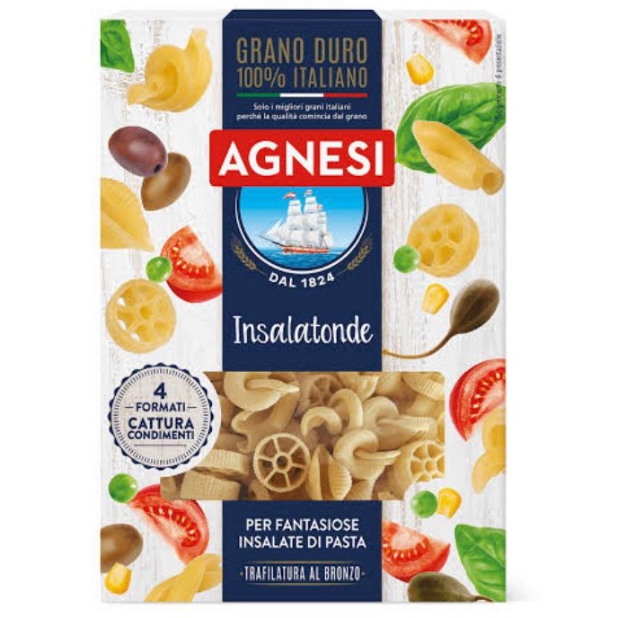 Agnesi Penne Rigate Rigatoni Eliche แอคเนซี พาสต้ารูปแบบต่างๆ ขนาด 500 ...