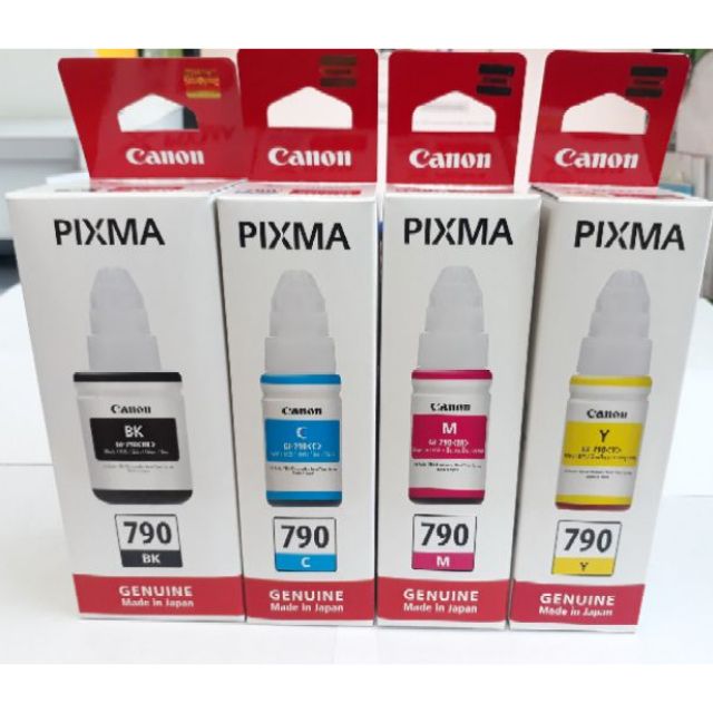 CANON GI-790 BK/C/M/Y ชุด 4 สี หมึกเติมสำหรับปริ้นเตอร์แคนอน ของแท้ ...