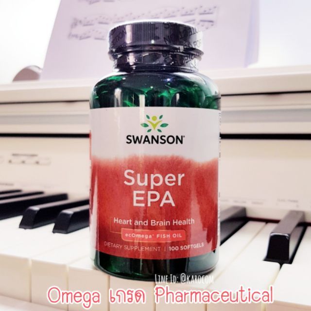 Swanson EFAs Super EPA Fish Oil 100 Softgels บำรุงสมอง ด้วย EPA และ DHA ...