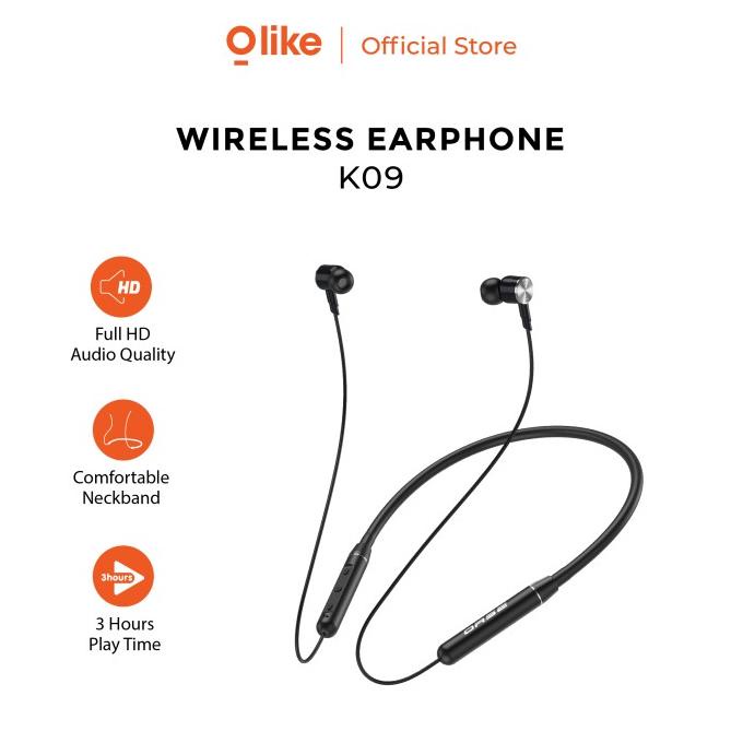 Olike Sport หูฟังไร้สาย HD Audio สายคล้องคอสบาย OASE K09 | Shopee Thailand