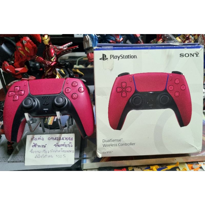 Joy Playstation 5 สีแดง ของแท้ Sony 100 มือสองสภาพดี มีประกันร้านให้