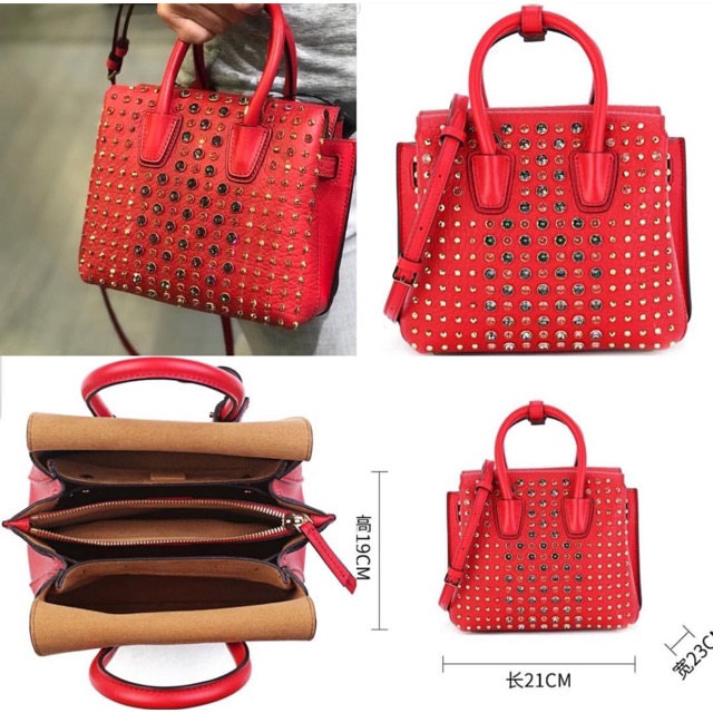 MCM RUBY RED MINI MILLA | Shopee Thailand