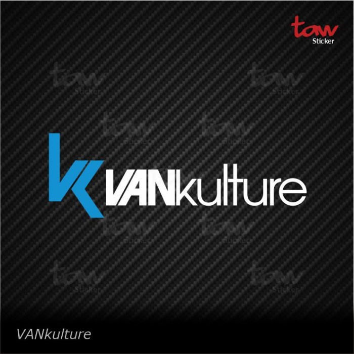 Vk Vankulture Cutting Sticker สติ๊กเกอร์ติดกระจกรถยนต์มอเตอร์ไซค์ ...