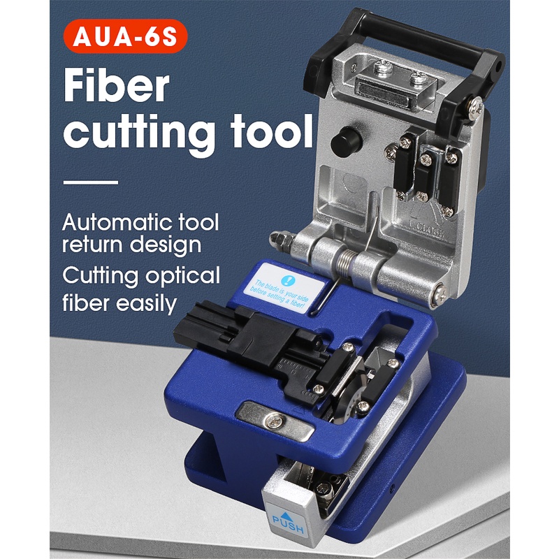 ความแม่นยําสูง Fiber cleaver AUA-6S มีดตัดสายเคเบิล FTTT มีดไฟเบอร์ออปติกเครื่องมือเครื่องตัด ...