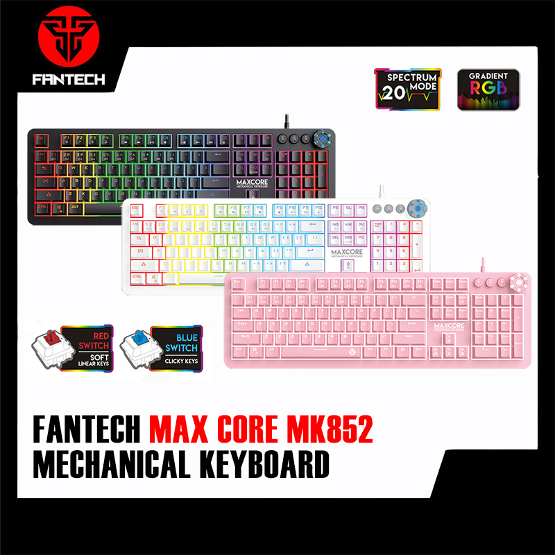 Fantech MK852 Max Core RGB คีย์บอร์ดเกมมิ่ง - 104 คีย์ | Shopee Thailand