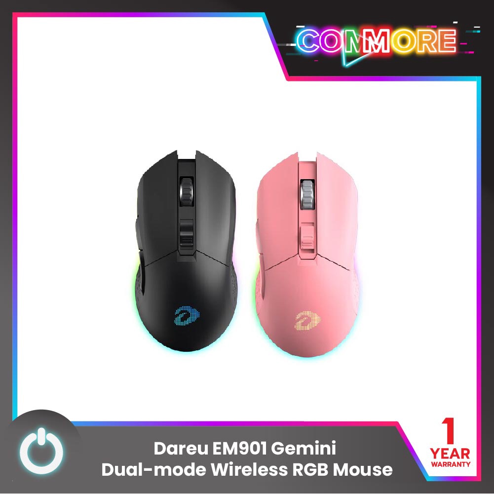 Dareu EM901 Gemini Dual-mode Wireless RGB Mouse (เมาส์ไร้สาย) | Shopee ...