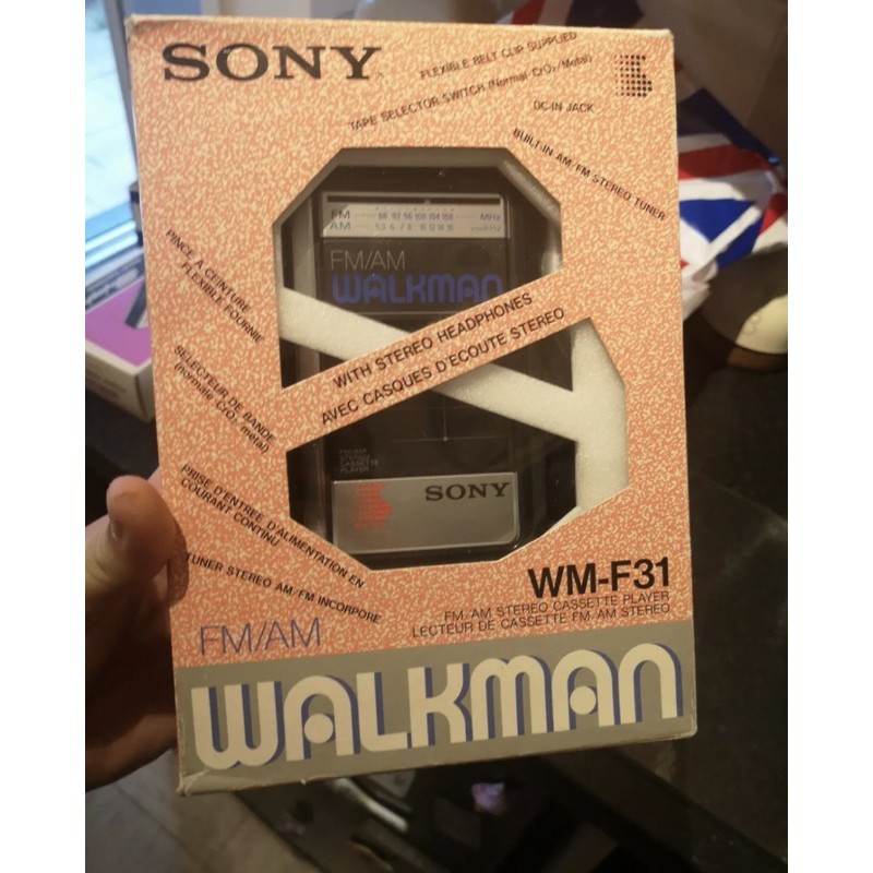 Very Rare เครื่องเล่นเทป Sony Walkman WM-F31 ปี1987 | Shopee Thailand