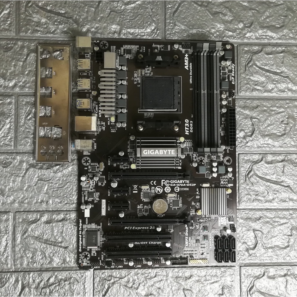 ⚡️เมนบอร์ด GIGABYTE GA 970A DS3P AM3+ มีฝาหลัง ฟรีSpeaker เมนบอร์ด ...