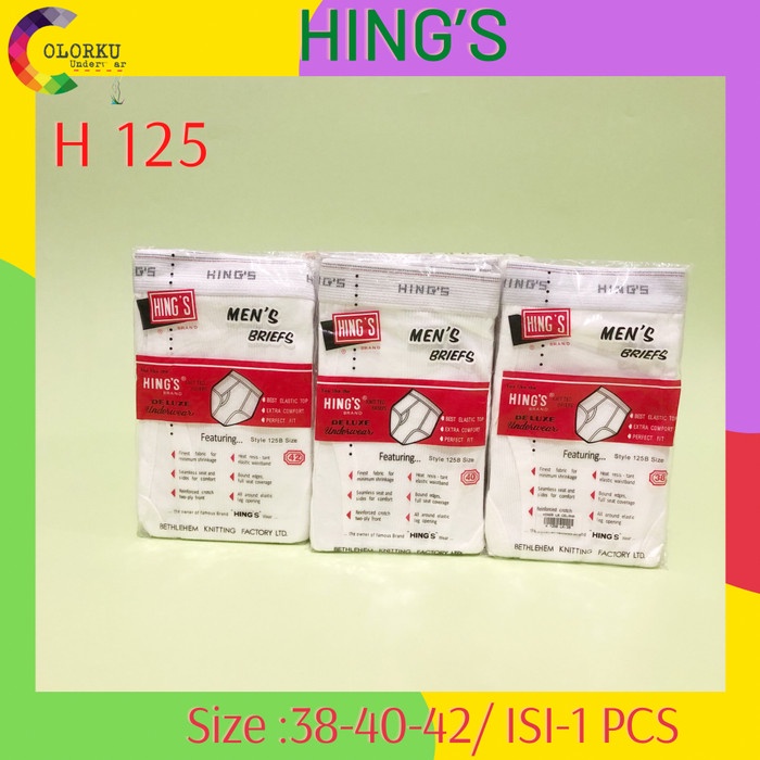 HINGS 125LK UNDERWEAR SIZE 38-40-42 คุณภาพสูง | Shopee Thailand