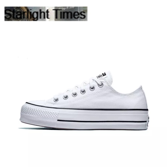 Converse Chuck Taylor All Star Platform Low Top White Shopee Thailand