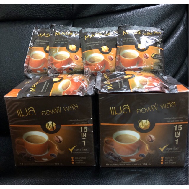 Mass Coffee Plus กาแฟเพื่อสุขภาพ (กล่องขนาด 10 ซอง)ของแท้!!! ระวัง ...