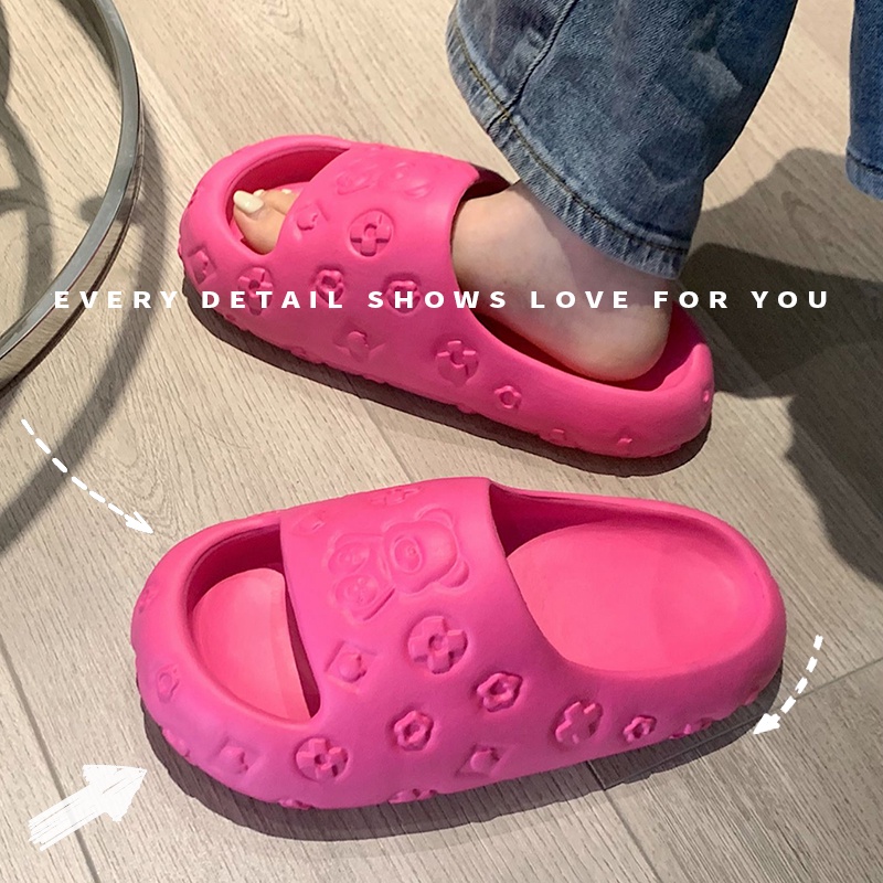 Sukky รองเท้าแตะ แฟชั่น 🩴🩴 ลายน้องหมี สดใส🎊 มี 4 สีให้เลือก🪁เพิ่มมิติ ...