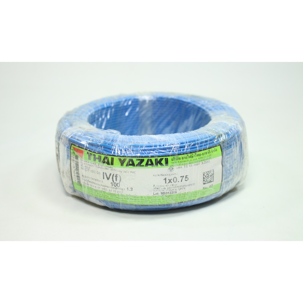 สายคอนโทรล VSF หรือ THW f หรือ IEC06 ไทยยาซากิ Thai Yazaki คุณภาพอันดับหนึ่ง ขนาด 1x 0.75 SQ.MM ...