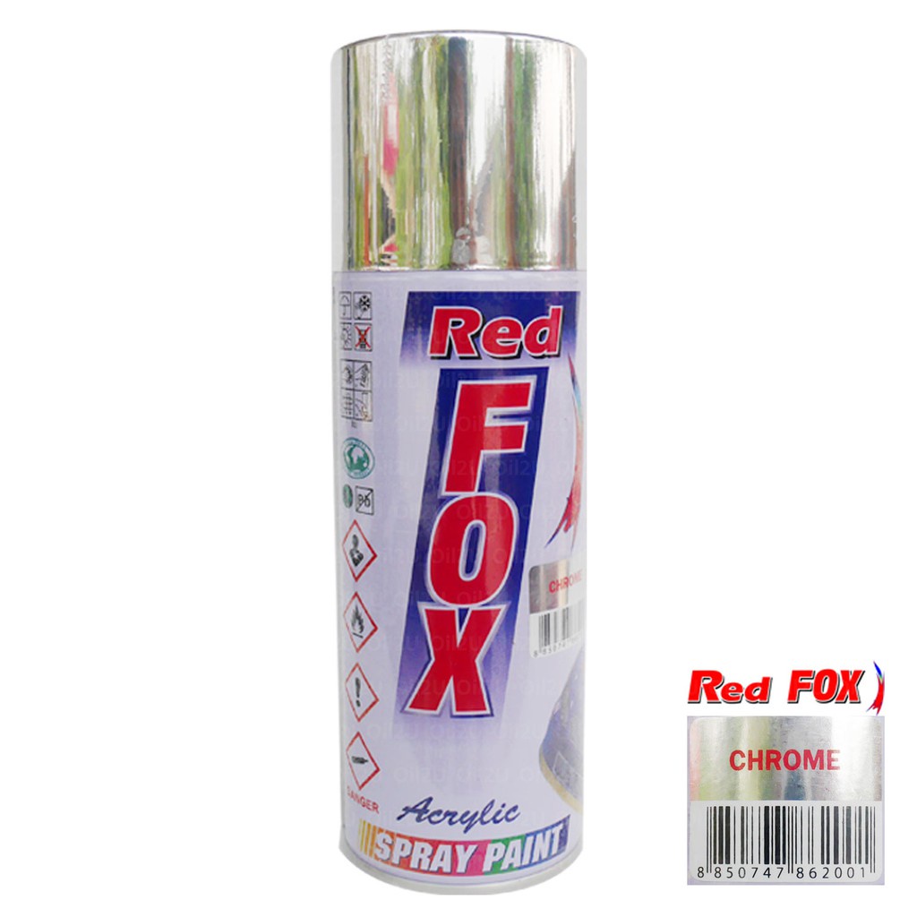 สีสเปรย์โครเมี่ยม RedFox สี Red Fox Chrome Acrylic Spray Paint | Shopee ...