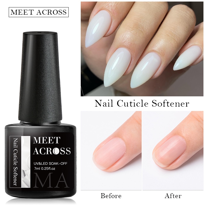 MEET ACROSS น้ํายาทาเล็บเจล หนังกําพร้า แบบแห้งเร็ว | Shopee Thailand