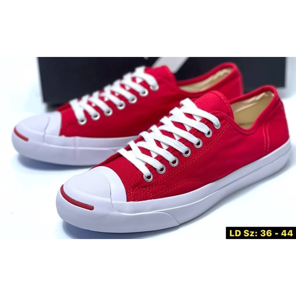 Converse jack indo รองเท้าผ้าใบผูกเชือกพร้อมกล่อง | Shopee Thailand