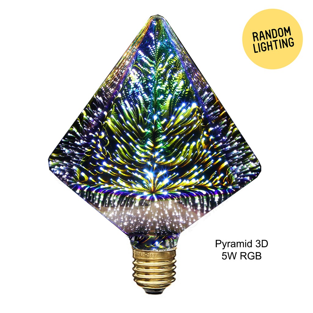 หลอดไฟ LED Pyramid (คละแบบ) | Shopee Thailand