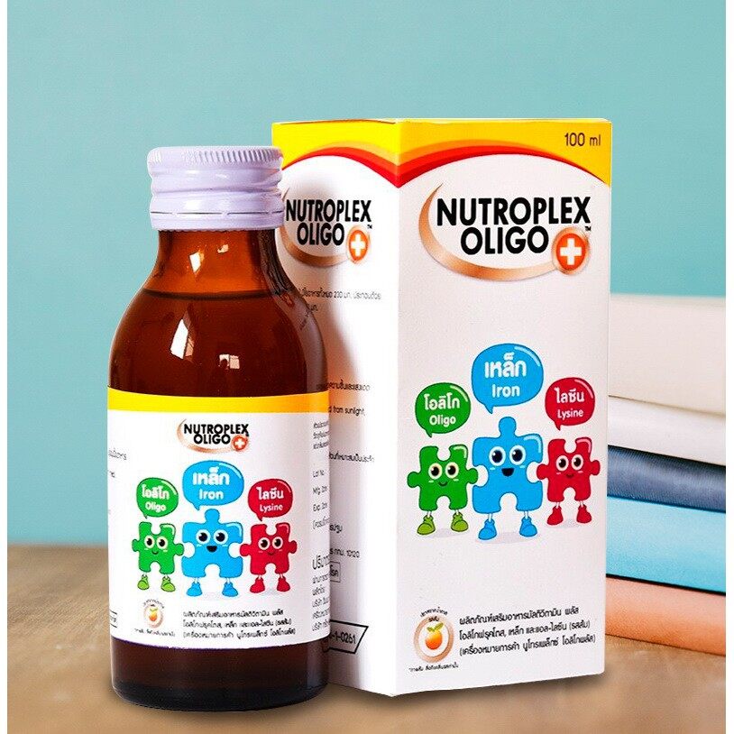 Nutroplex Oligo Plus วิตามินเสริมอาหาร สำหรับเด็ก รสส้ม 60 / 100 ml | Shopee Thailand