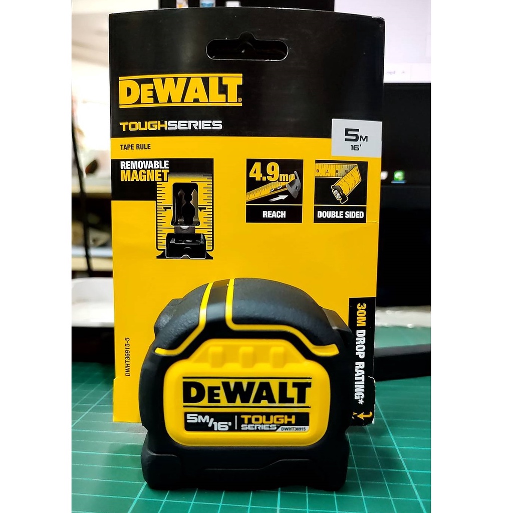 DEWALT ตลับเมตร TOUGH SERIES DWHT36915-30 5 เมตร / DWHT36926-30 8 เมตร ...