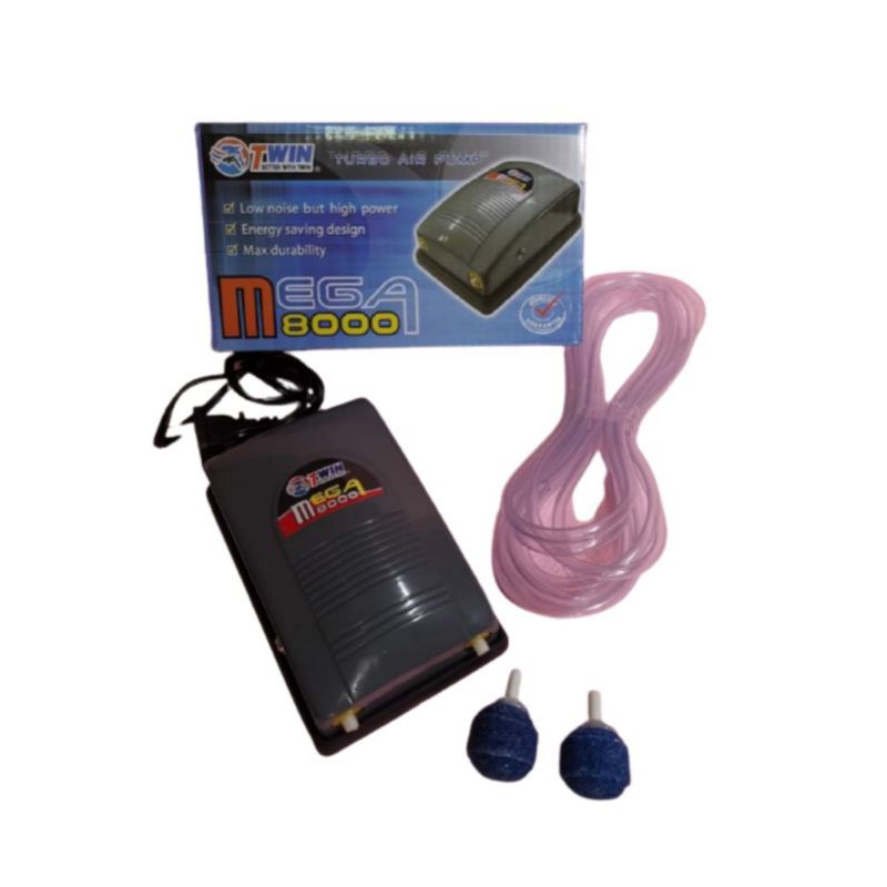 ปั๊มลม Mega 8000 ปั๊มลม 2 ทาง เสียงเงียบแรงดี พร้อมใช้งาน | Shopee Thailand
