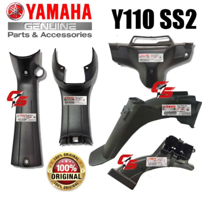 Yamaha Y110 SS2 SSTWO HLY เมตร Kunci ฝาครอบท่อหลักถัง Tangki ฝาครอบด้านหลัง Fender Mudguard ...