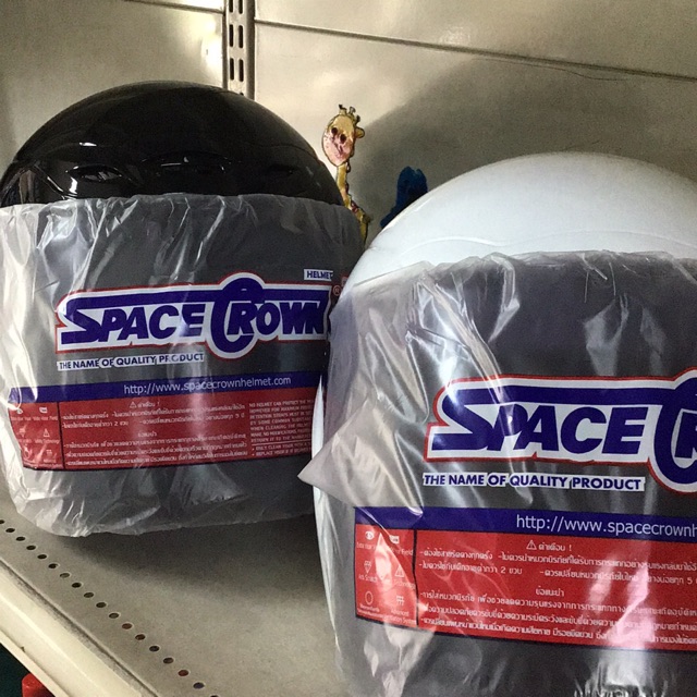 หมวกกันน็อค space crown แบบเต็มใบเปิดหน้า | Shopee Thailand