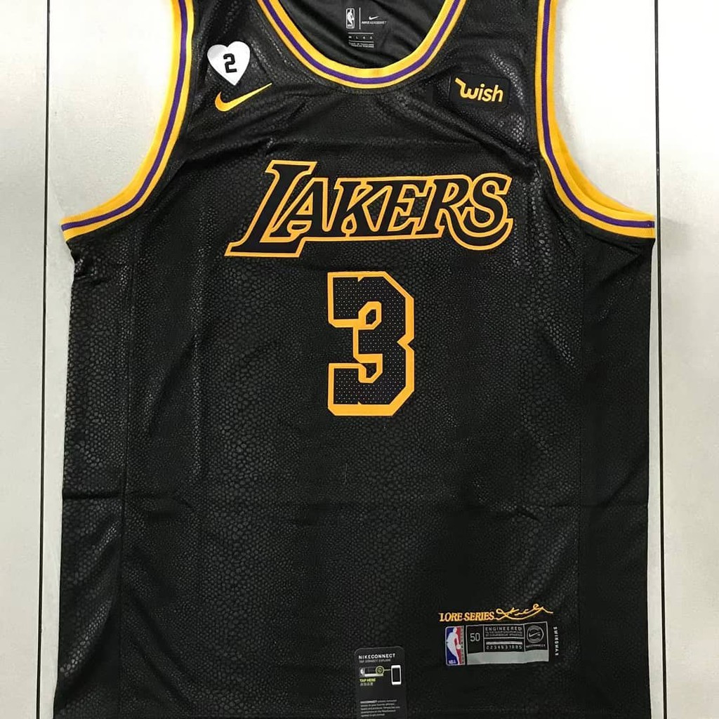 Lakers 3 ANTHONY DAVIS JERSEY/UNISEX LAKERS 3 DAVIS พีชหัวใจรุ่น ...