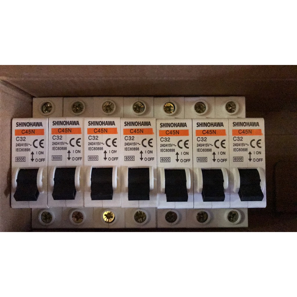 ลูกเซอร์กิตเบรกเกอร์ C45N 1P 32A "Shinohawa" | Shopee Thailand