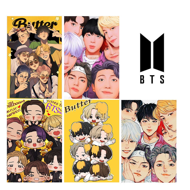 【HF】ภาพวาดปักเพชร ลาย BTS Boy 5d ขนาด 30x40 ซม. สําหรับตกแต่งผนังบ้าน ...