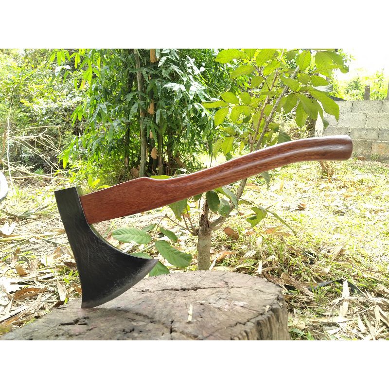 ขวานขนาดใหญ่ด้ามยาว12นิ้ว เปิดคมพร้อมใช้งาน | Shopee Thailand