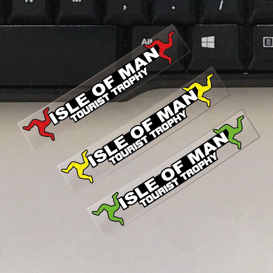 Isle of Man TT Sticker Moto TT Decals สติ๊กเกอร์ติดหมวกกันน็อคมอเตอร์ไซค์ Motor Racing Sports ...
