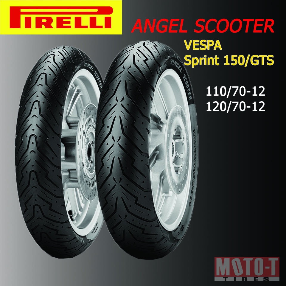 ยาง Vespa Sprint 150/GTS / Honda Lead 125 ยี่ห้อ Pirelli Angel Scooter ...