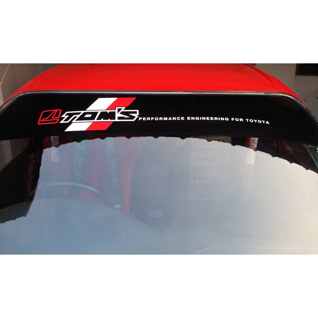 สติกเกอร์ติดตกแต่งรถยนต์ TOMS TOM'S TOYOTA SEG AE80 AE92 AE101 AE111 ...