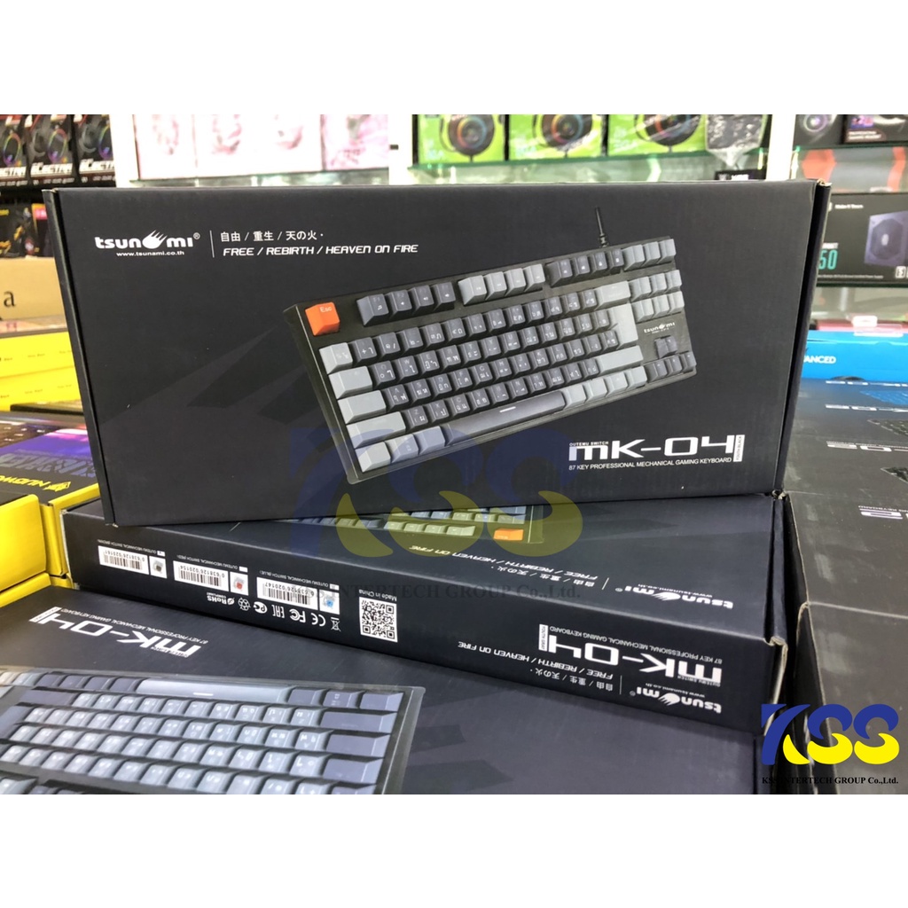 TSUNAMI OUTEMU MK-04 KEYBOARD 87Keys Gaming Keyboard Mechanical TKL 80% ...