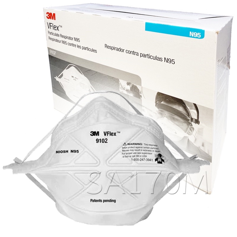 | สินค้าพร้อมส่ง | หน้ากากอนามัย 3M | Vflex N95 รุ่น 9102 | ของแท้ 100% ...