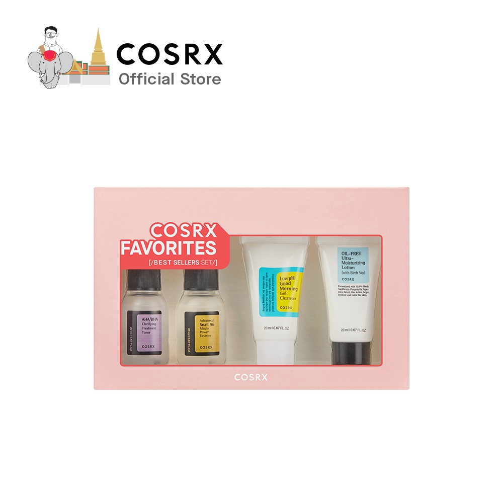 COSRX ชุดผลิตภัณฑ์บำรุงผิว / ขนาดเล็ก / คลีนเซอร์ โทนเนอร์/ เอสเซนส์ ...