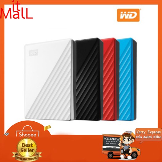 WD 4 TB External Hard Drive ฮาร์ดดิสพกพา รุ่น NEW My Passport 2019 WD 4 ...