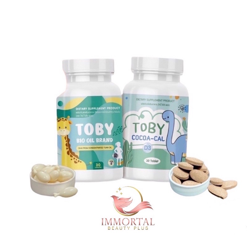 แท้💯% Toby Bio oil brand Toby oil Toby cal Toby Cocoa Cal DHA toby ...