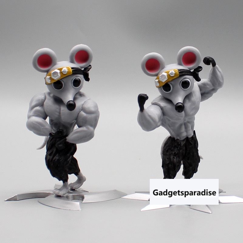 ฟิกเกอร์ PVC รูปการ์ตูนอนิเมะ Demon Slayer Mukimuki Mouse Uzui Tengen ...