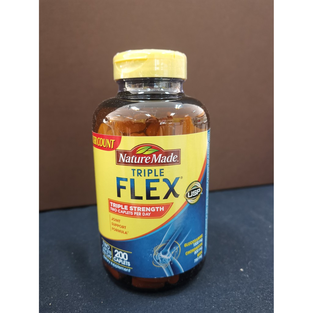 Nature Made Triple Flex 200 Caplets Tripleflex Glucosamine Chondroitin ...