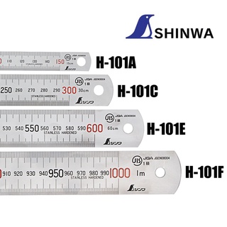 SHINWA ไม้บรรทัดสแตนเลส 1,000มม./Stainless Steel Ruler 1,000mm. (H-101F) | Shopee Thailand