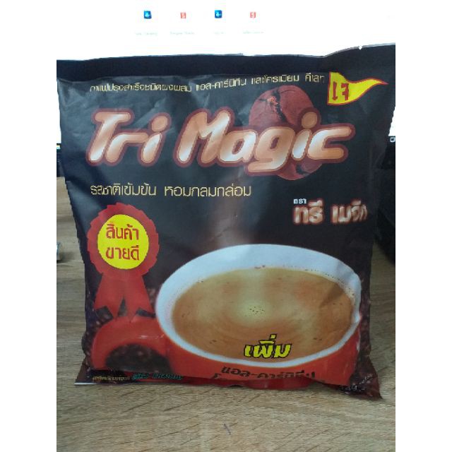 กาแฟ Tri Magic Plus Coffee กาแฟสำเร็จรูป ทรีเมจิก 20 ซอง | Shopee Thailand