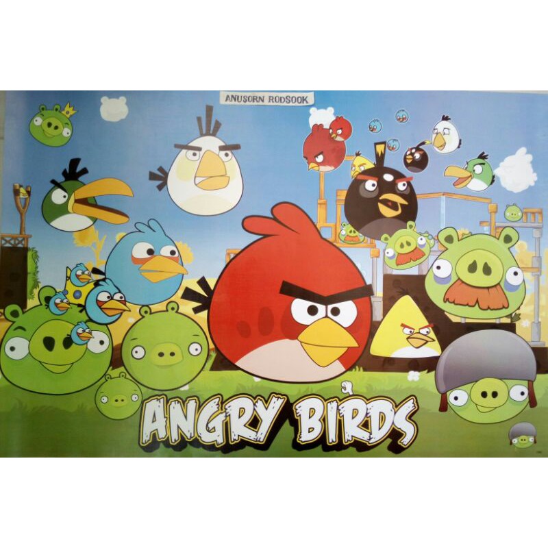 ANGRY BIRDS GAME POSTER | Shopee Thailand