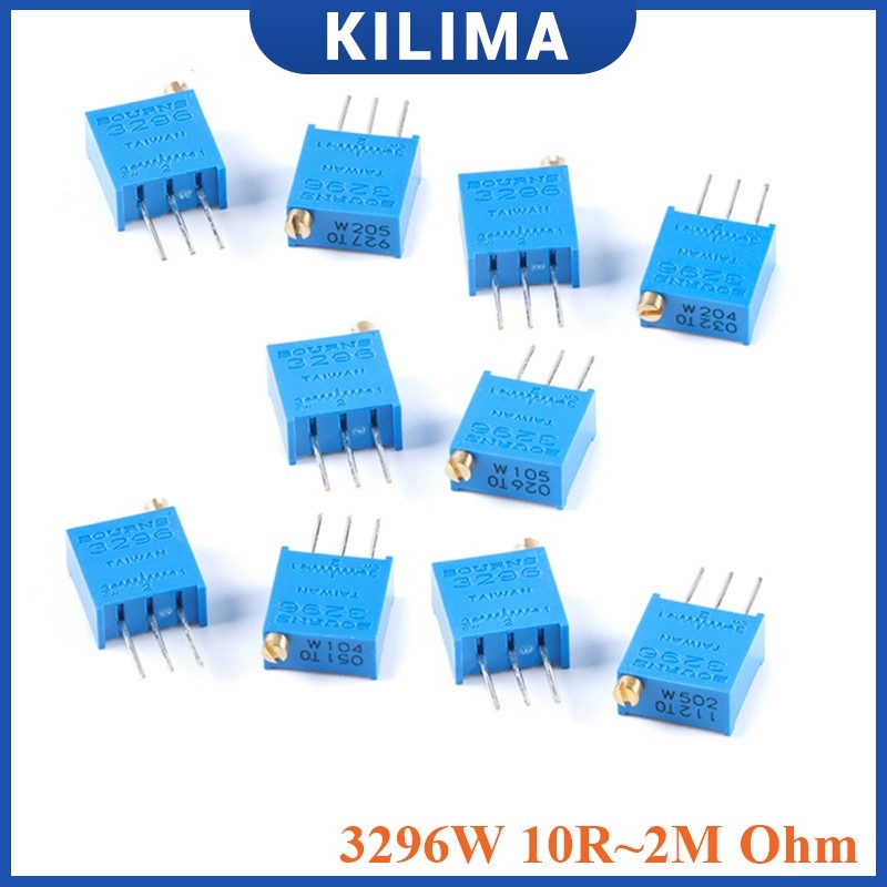 3296w Multiturn Trimmer Potentiometer Variable Resistor 10 20 50 100 ...