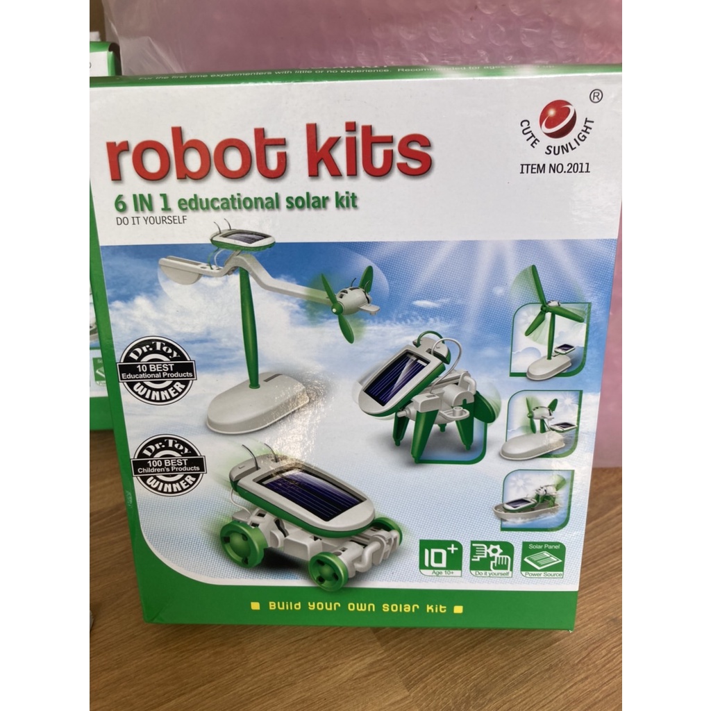 ของเล่น Robot Kits 6in1 DIY ประกอบเอง รุ่นSolar พลังงานแสงอาทิตย์ | Shopee Thailand