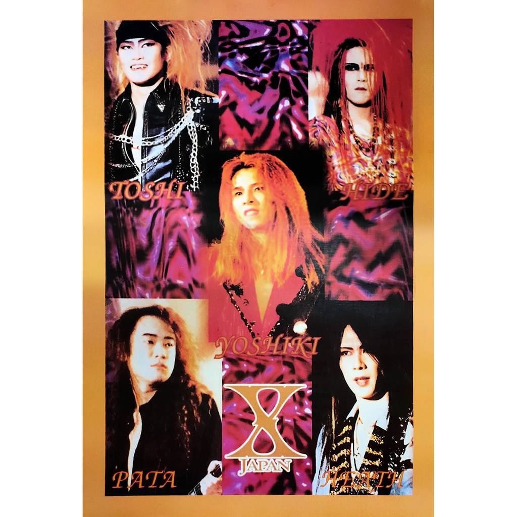 โปสเตอร์ X Japan เอกซ์เจแปน โยชิกิ Yoshiki วง ดนตรี เฮฟวี เมทัล ญี่ปุ่น รูป ภาพ ติดผนัง สวยๆ ...